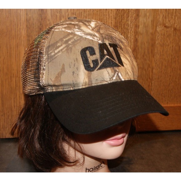 Cat | Accessories | Caterpillar Cat Trucker Camo Mesh Caphat New Black ...